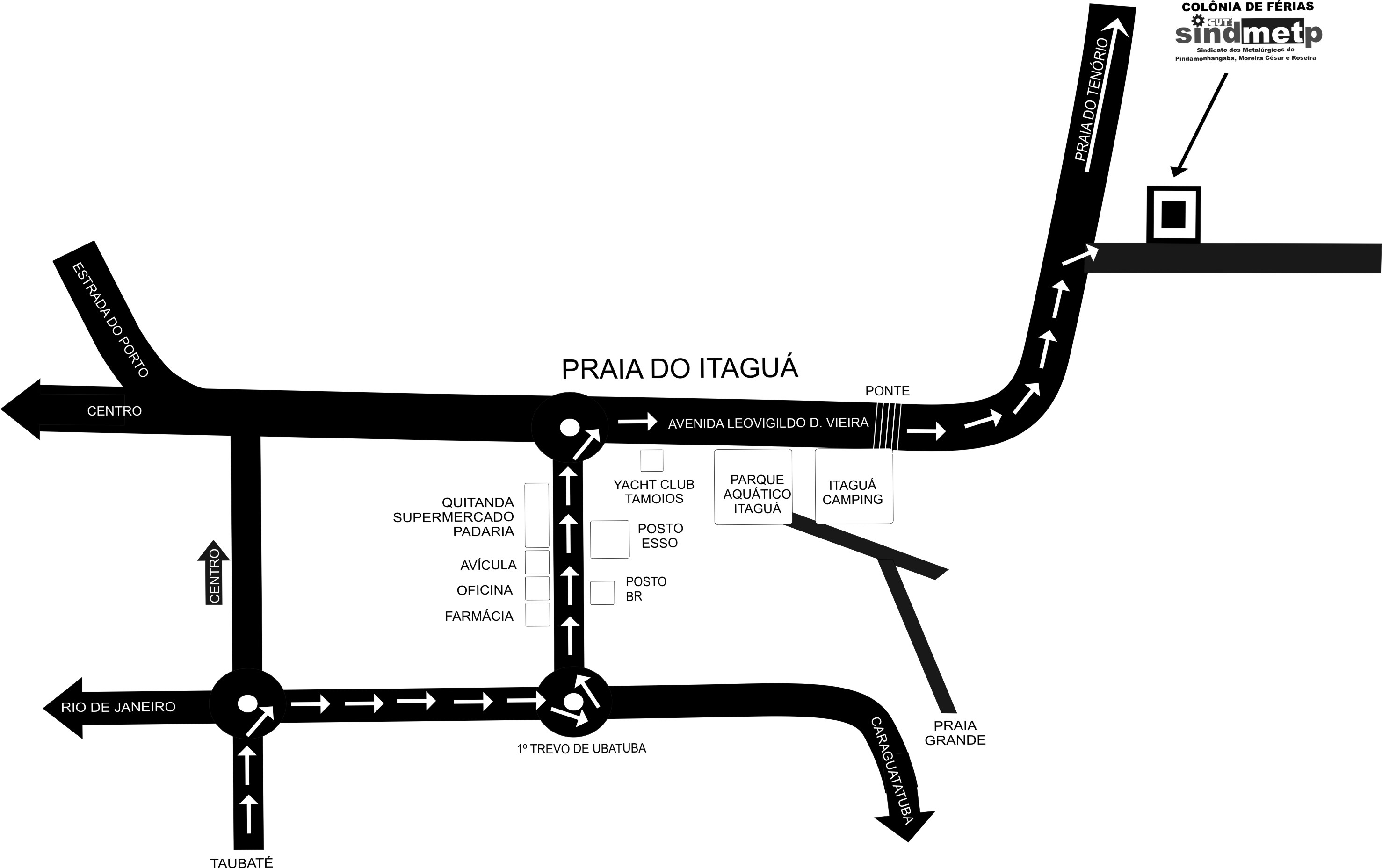 Mapa Colonia de Férias de Ubatuba – Sindicato dos Metalúrgicos de ...